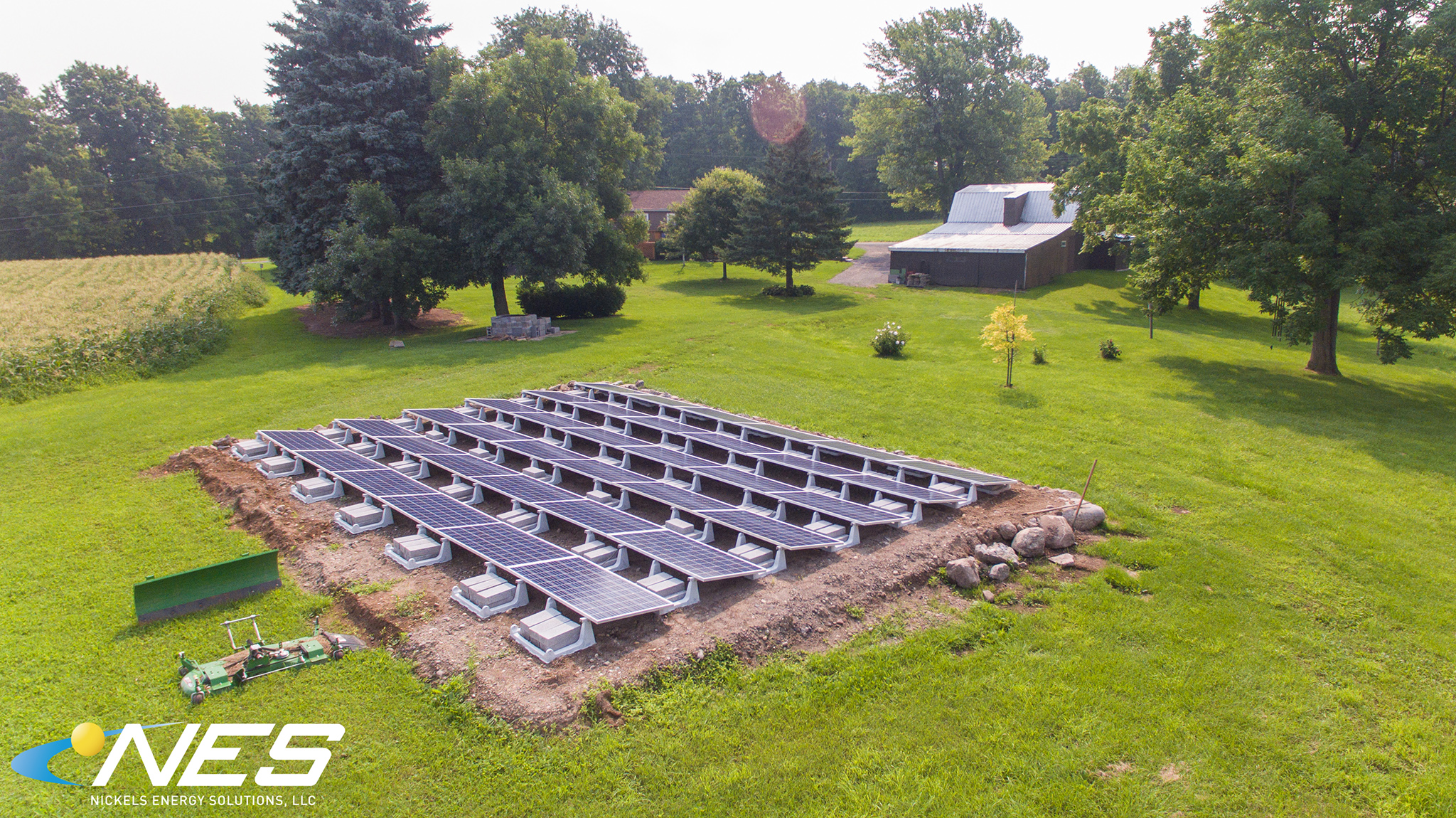 Ballasted Ground Mount Solar Panels | Nickels Energy Solutions